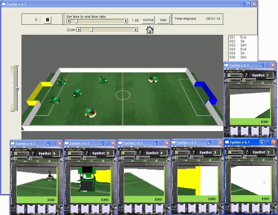 EyeSim - Mobile Robot Simulator